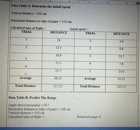 solved experiment title projectile motionfill in the blank