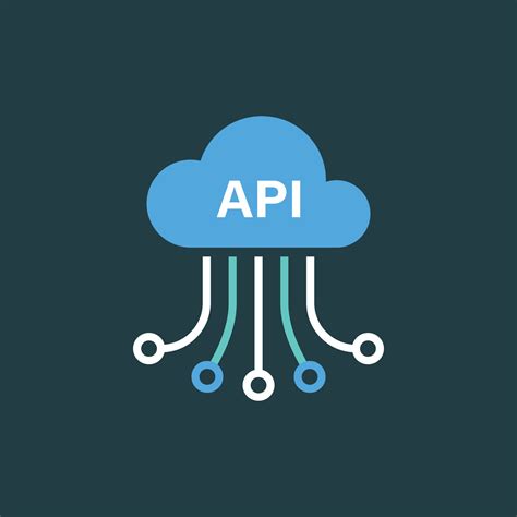 Api Icono En Plano Estilo Software Integración Vector Ilustración En