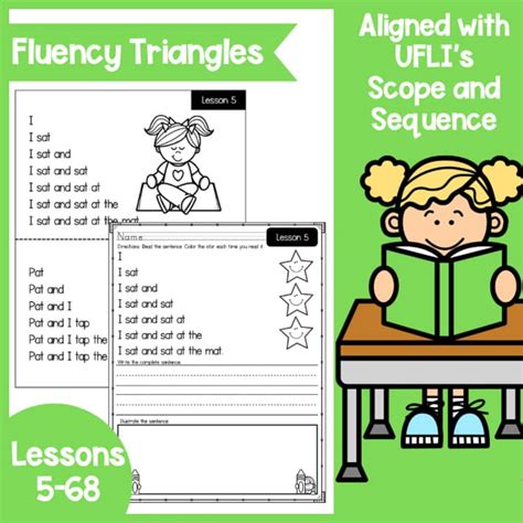Aligned To Ufli Sentence Pyramids Fluency Triangles Lessons 5 68