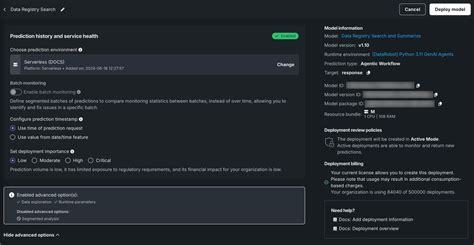 Deploy Registered Models Datarobot Docs