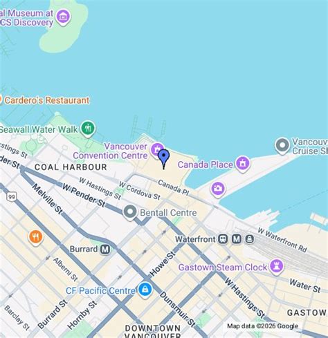 Vancouver Cruise Terminal Map