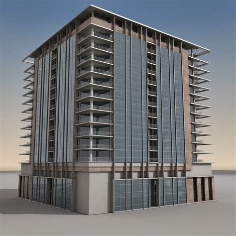 현대적인 건물 054 3d 모델 39 Obj Fbx Max Free3d