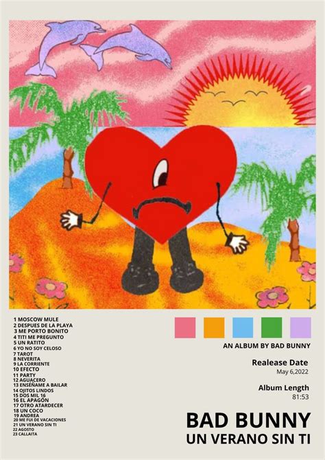 Un Verano Sin Ti Album Libro De Canciones Álbumes De Música