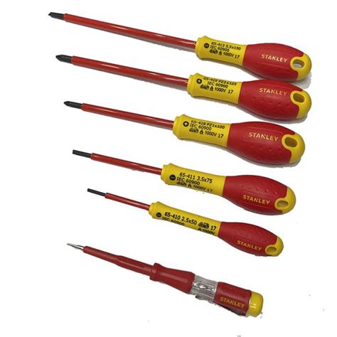 مجموعه 6 عددی پیچ گوشتی عایق 1000 ولت استنلی مدل 443 65 0