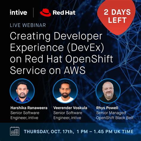 intive on linkedin redhat rosa devex aws openshift webinar