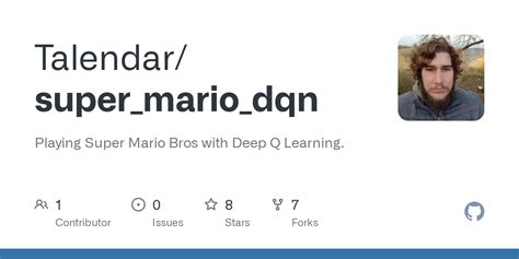 GitHub Talendar Super Mario Dqn Playing Super Mario Bros With Deep Q Learning