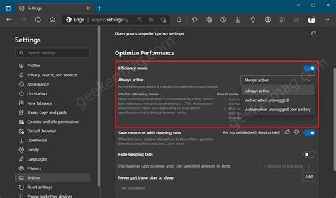 How Do I Turn Onoff Enable Efficiency Mode In Microsoft Edge