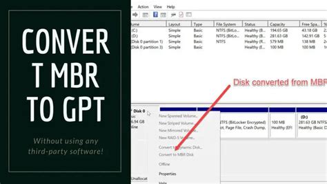How To Convert MBR To GPT For Free In Windows Without Data Loss