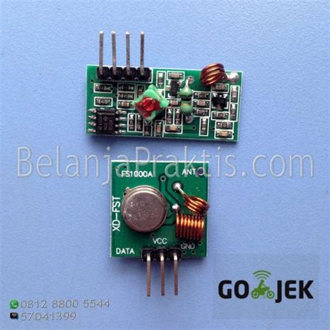 Promo Rf 433mhz Transmitter And Receiver Module For Arduino Arm Mcu Wl Diskon 9 Di Seller Arinsa