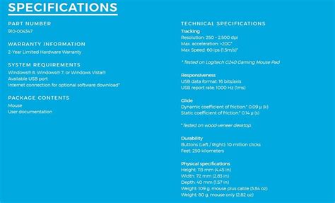 Telecom Stores Logitech G300s Gaming Mouse Optical Sensor 2 500 Dpi 9 Programmable Buttons