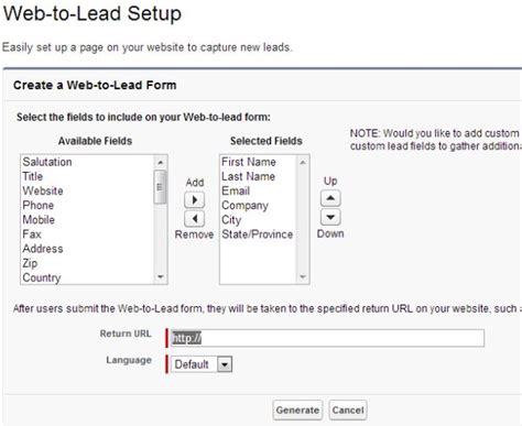 How To Create A Salesforce Web To Lead Form A Step By Step Guide
