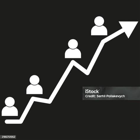 비즈니스 성장 차트 팀 진행 상황 기호입니다 상승 화살표 아이콘입니다 벡터 분석 그래픽 개발에 대한 스톡 벡터 아트 및 기타 이미지 Istock