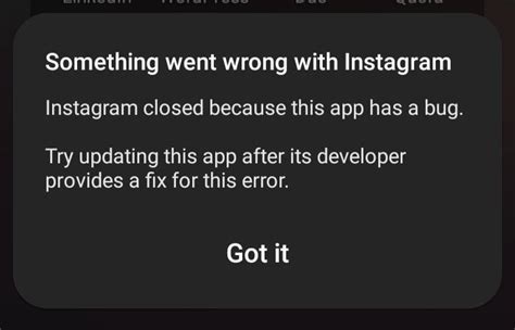 Bug Report They Need To Update The App Lately Getting This Prompt Regularly R Instander