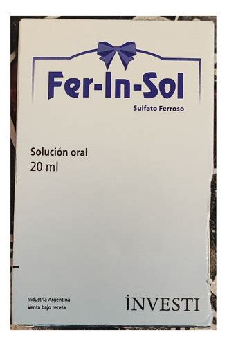 Fer In Sol Sulfato Ferroso 20ml