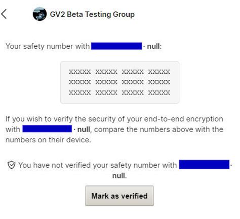 There Should Be No Option To Verify Safety Numbers When It Is Unknown Issue Signalapp