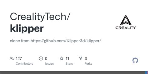 github crealitytech klipper clone from klipper3d