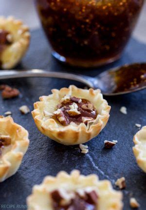 Baked Brie And Fig Jam Bites Recipe Runner