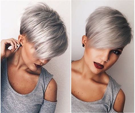 Madamoisellehenriette Edgy Hair Sassy Hair Short Grey Hair Short