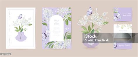 수채화 엘더베리와 나비 꽃 웨딩 카드 벡터 화이트 스프링 꽃 초대 보호 템플릿 프레임입니다 식물 저장 날짜 단풍 커버 현대적인