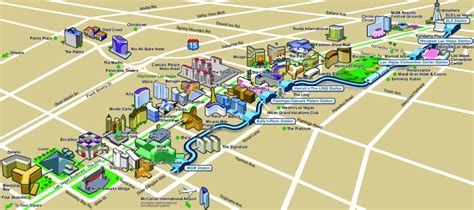 Vegas Monorail Map Destination Las Vegas Monorail Map Stops