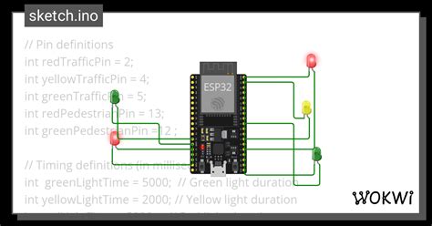 Traffic Light Update Wokwi Esp32 Stm32 Arduino Simulator