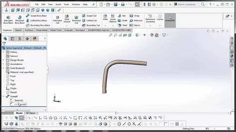 SOLIDWORKS How To Replace A Spline Segment With Straight Lines YouTube