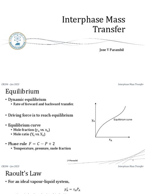 3 Interphase Mass Transfer Pdf Branches Of Thermodynamics Gases