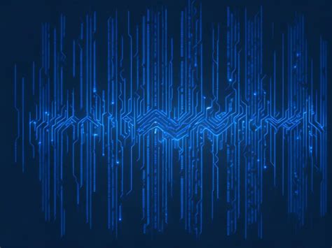 Premium Photo Blue Digital Binary Data On Computer Screen Background