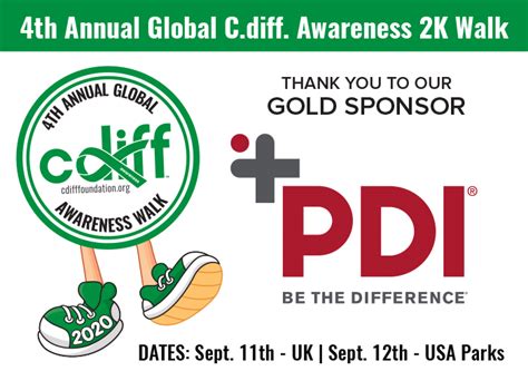 Pdi Sponsors C Diff Foundation 2k Awareness Walk Pdi Contract