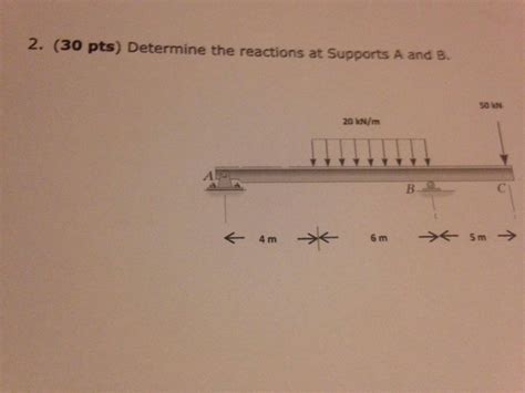 Solved 2 30 Pts Determine The Reactions At Supports A And