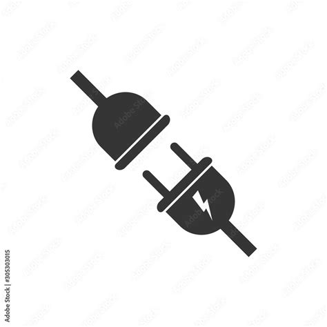 Wire Plug And Socket Vector Stock Vector Adobe Stock
