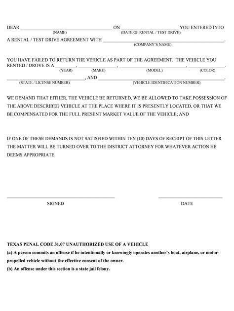 Demand Letter Texas Fill Online Printable Fillable Blank Pdffiller