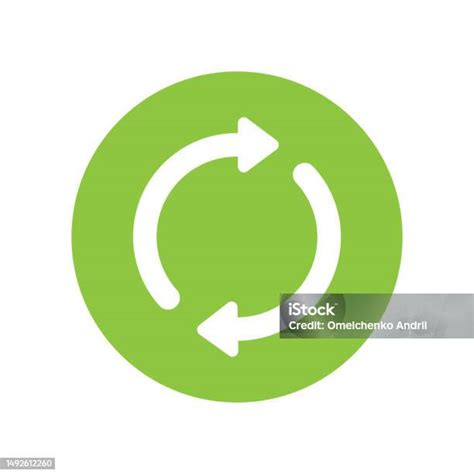 Simbol Ikon Refresh Dalam Lingkaran Ilustrasi Stok Unduh Gambar Sekarang Arah Konsep