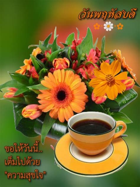 วันพฤหัสบดี🌿🧡 สวัสดีตอนเช้า ดอกกุหลาบสวยๆ วันพฤหัสบดี