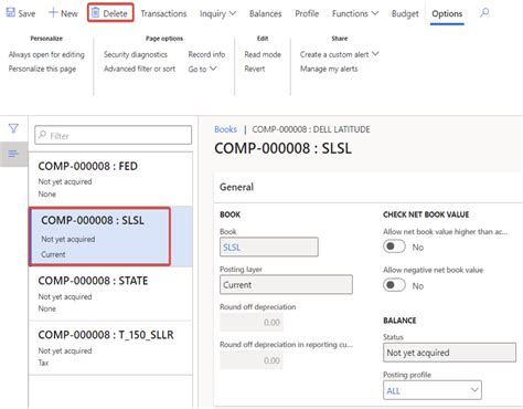 How To Update An Assets Fixed Asset Group And Books In D365