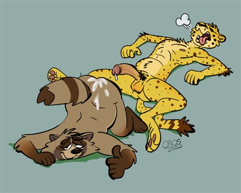 Rule 34 2023 After Sex Anthro Ass Balls Bodily Fluids Brown Body Cheetah Cum Cum On Butt Duo