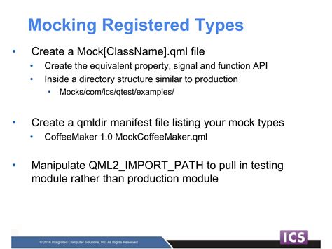 Qt Test Framework PPT