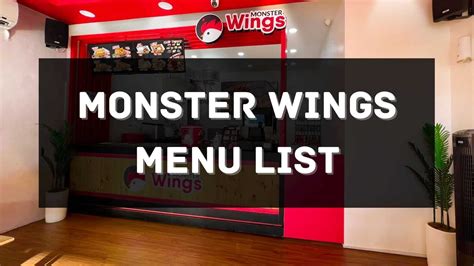 Monster Wings Menu Prices Philippines 2025 Updated — All About