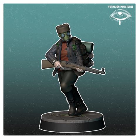 3d Printable Comrade Girl 1 By Vermilion Miniatures
