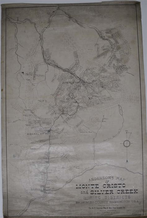 Snohomish County Mining Map 1897 Kroll Antique Maps
