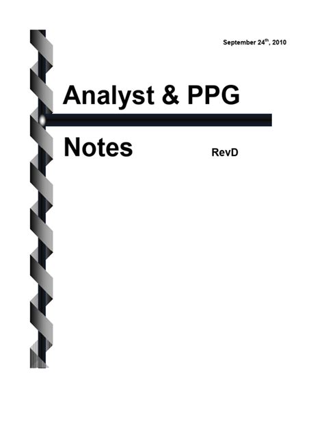 Analyst Ppg Notes Revd Pdf Computer File Tandem Mass Spectrometry