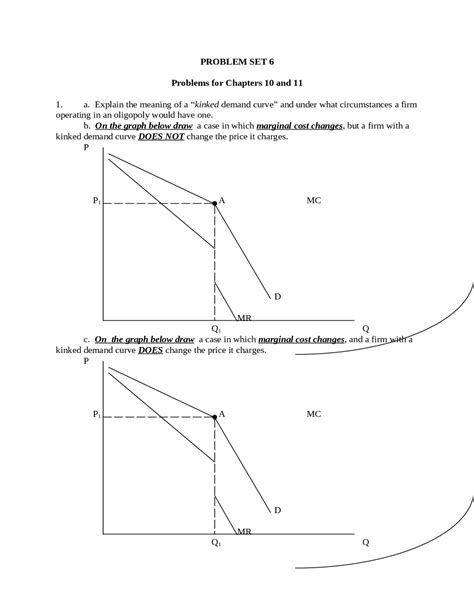 Practice Problems On Principles Of Microeconomics Problem Set 6 Econ 206 Docsity