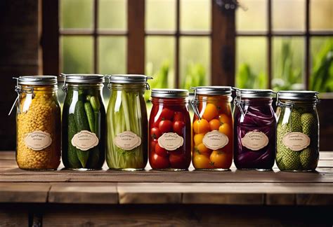 Bocaux De Légumes Fermentés Préservez Naturellement Vos Aliments