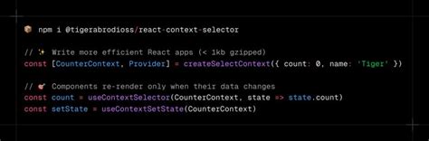 Tiger Abrodi On Linkedin Introducing React Context Selector React Context Selectors
