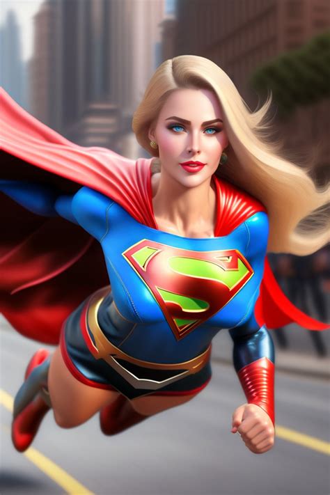 Download City Buildings Supergirl Royalty Free Stock Illustration