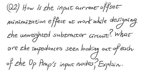 Solved How Is The Offset Input Current At Work While Chegg Com