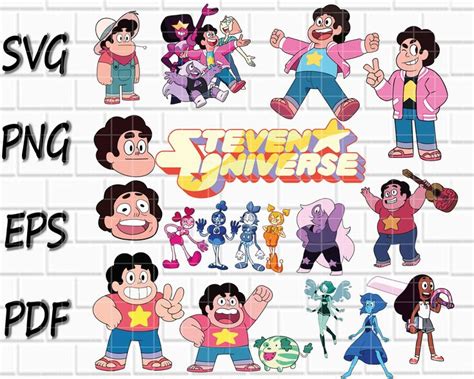 Steven Universe Svg Steven Universe Png Steven Universe Friends Designs Cutfiles Clipart Cricut