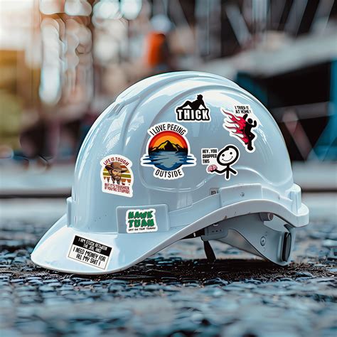 60 Sarcastic Hard Hat Stickers Bundle Super Funny Hard Hat Stickers