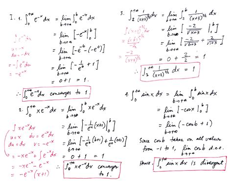 SOLUTION Improper Integrals Example And Solution Studypool