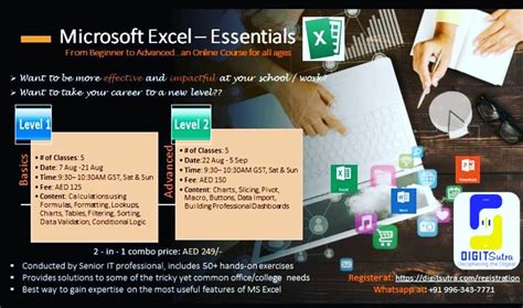 Digitsutra Best Opportunity To Master Ms Excel Skills